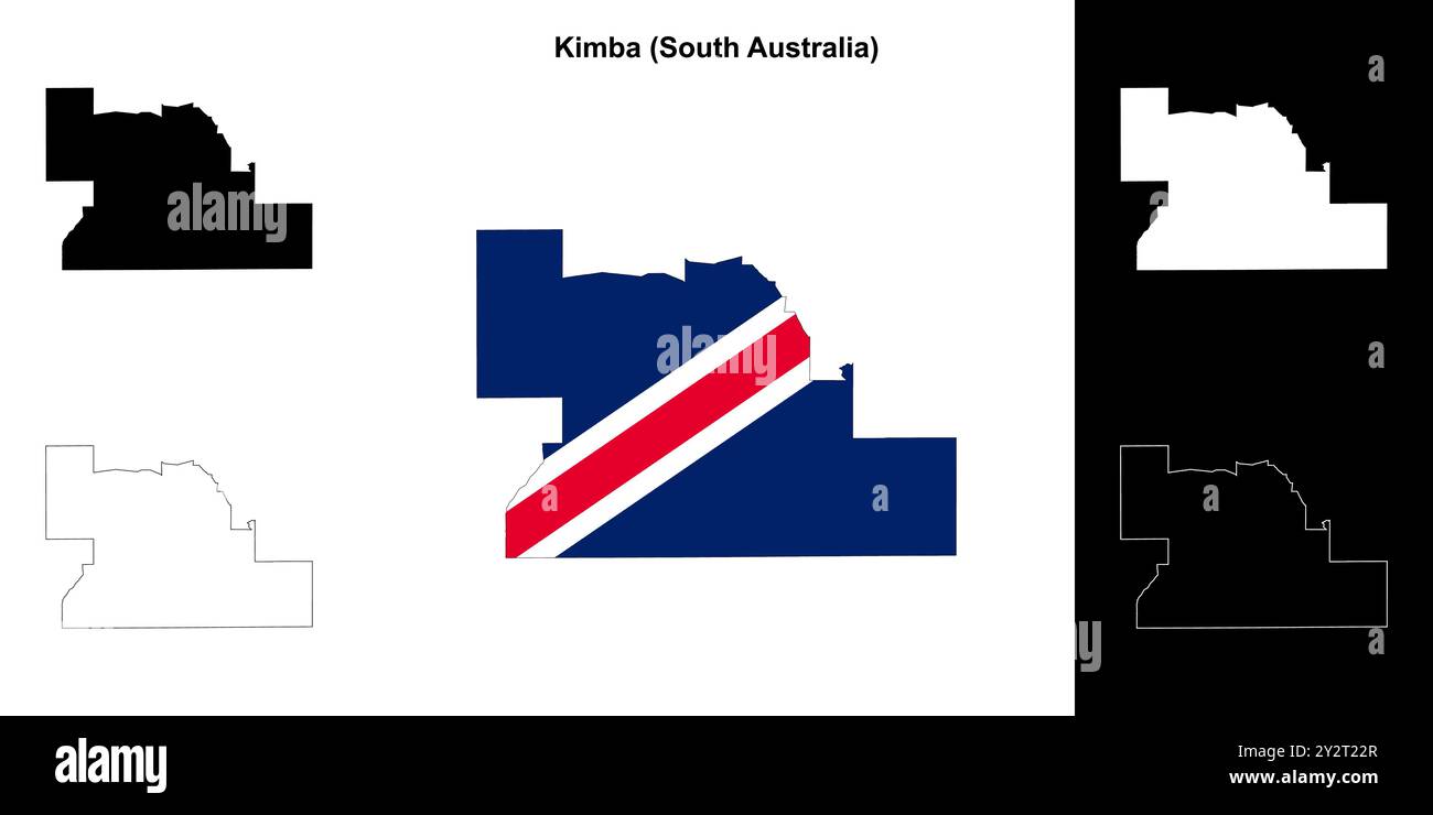 Kimba (South Australia) outline map set Stock Vector Image & Art - Alamy
