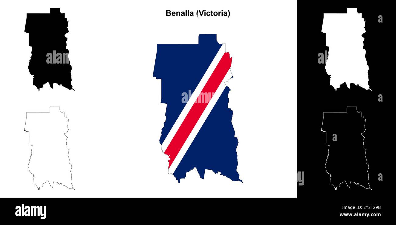 Blank benalla map hi-res stock photography and images - Alamy