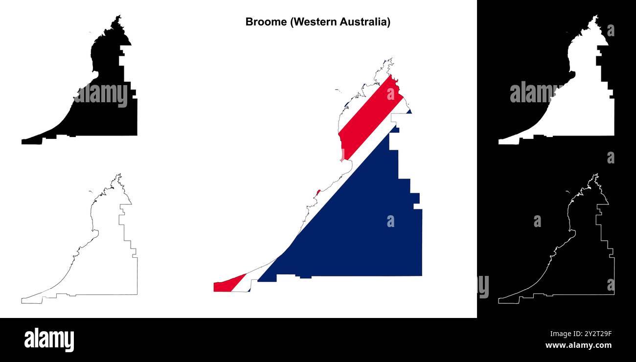 Map of broome hi-res stock photography and images - Alamy