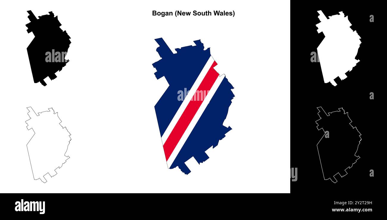 Blank bogan map hi-res stock photography and images - Alamy