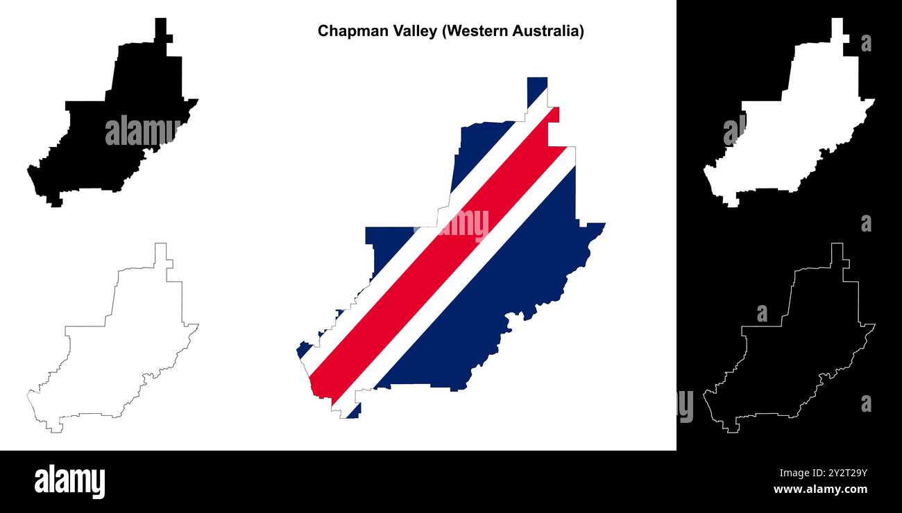 Blank chapman valley map hi-res stock photography and images - Alamy