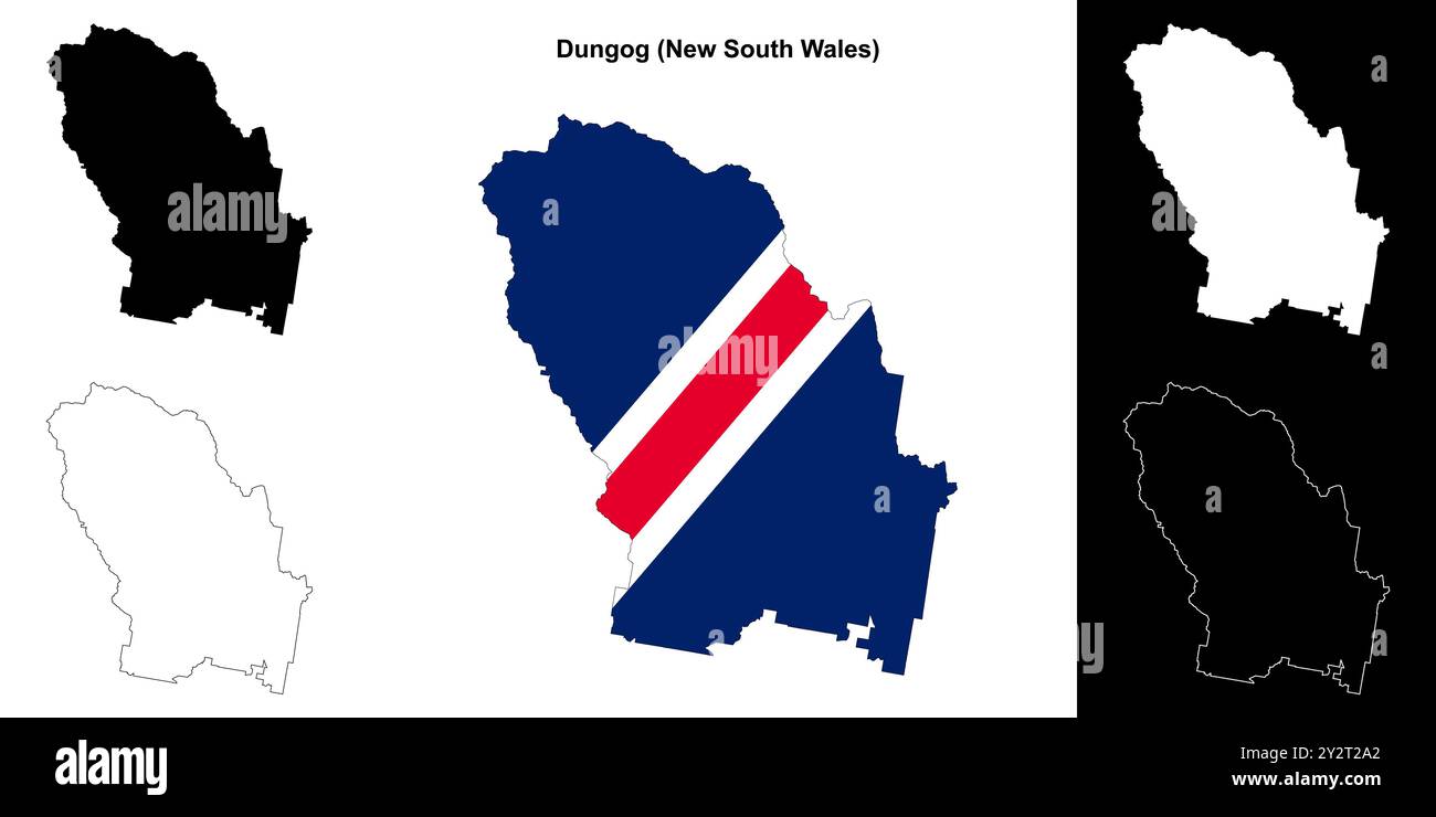 Dungog map hi-res stock photography and images - Alamy