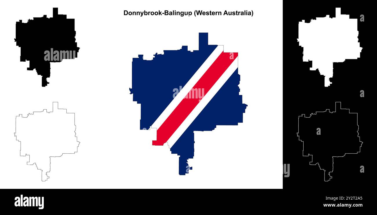 Blank donnybrook balingup map hi-res stock photography and images - Alamy