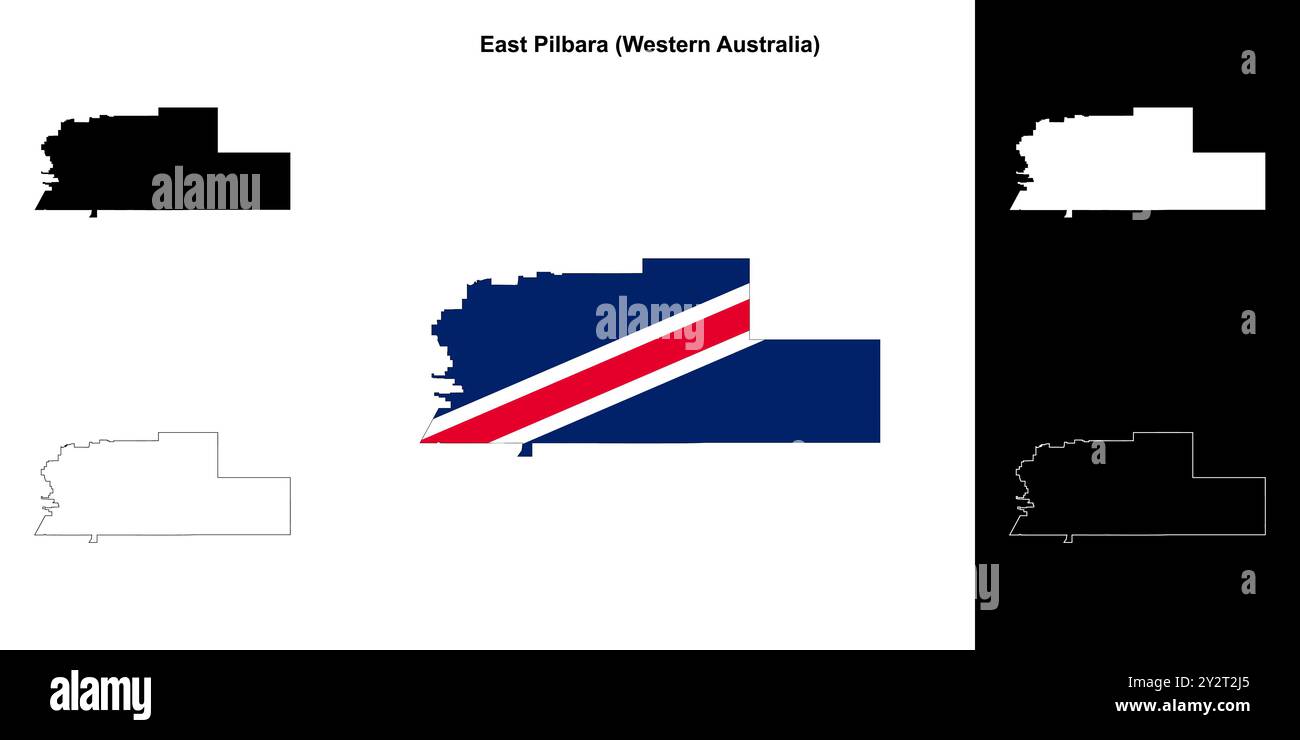 Map of east pilbara hi-res stock photography and images - Alamy