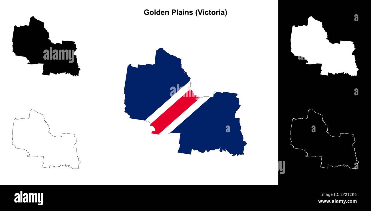 Blank victoria map hi-res stock photography and images - Alamy