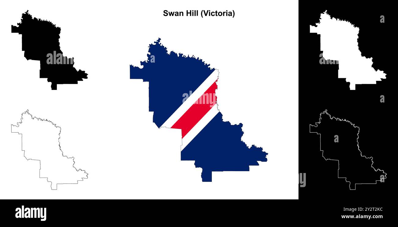 Blank swan hill map hi-res stock photography and images - Alamy