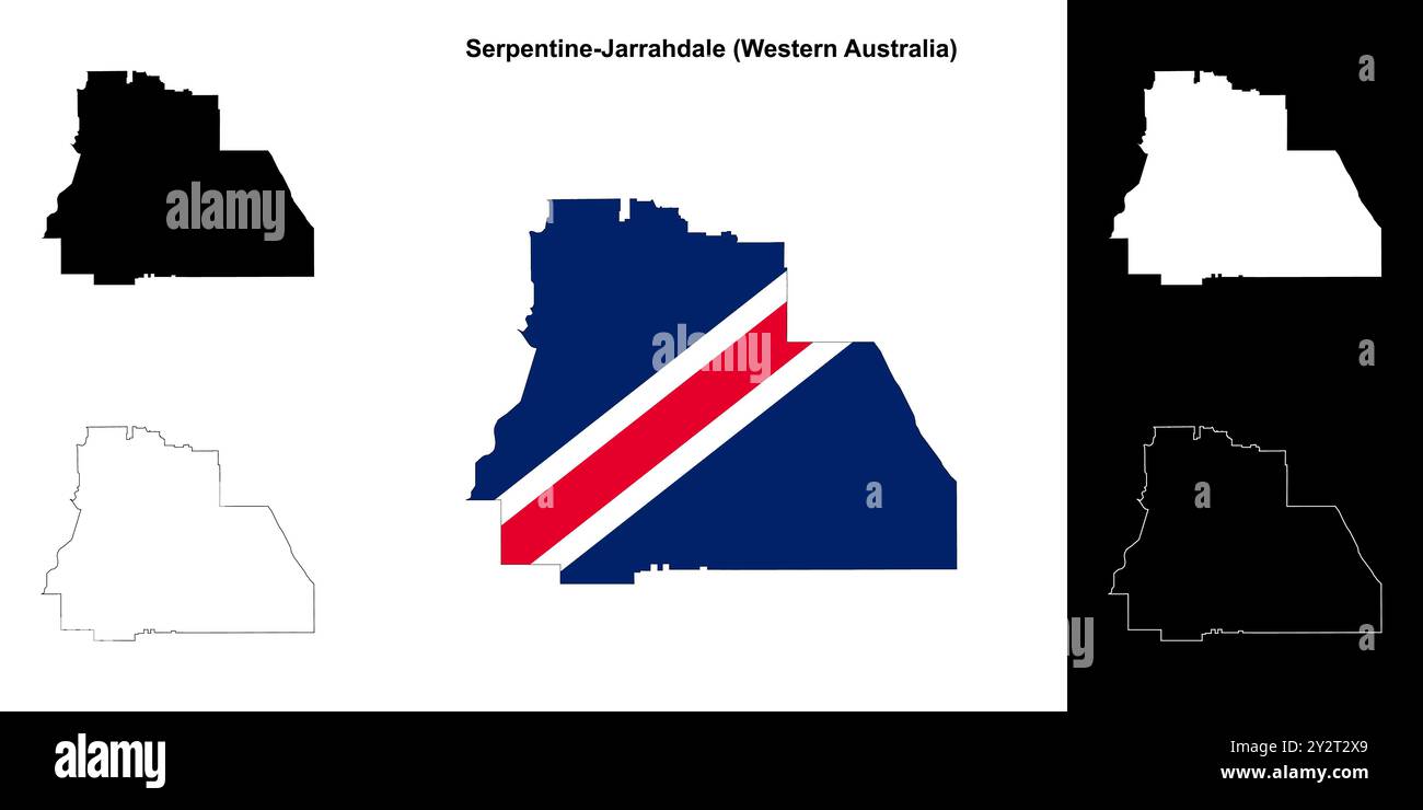 Blank serpentine jarrahdale map hi-res stock photography and images - Alamy