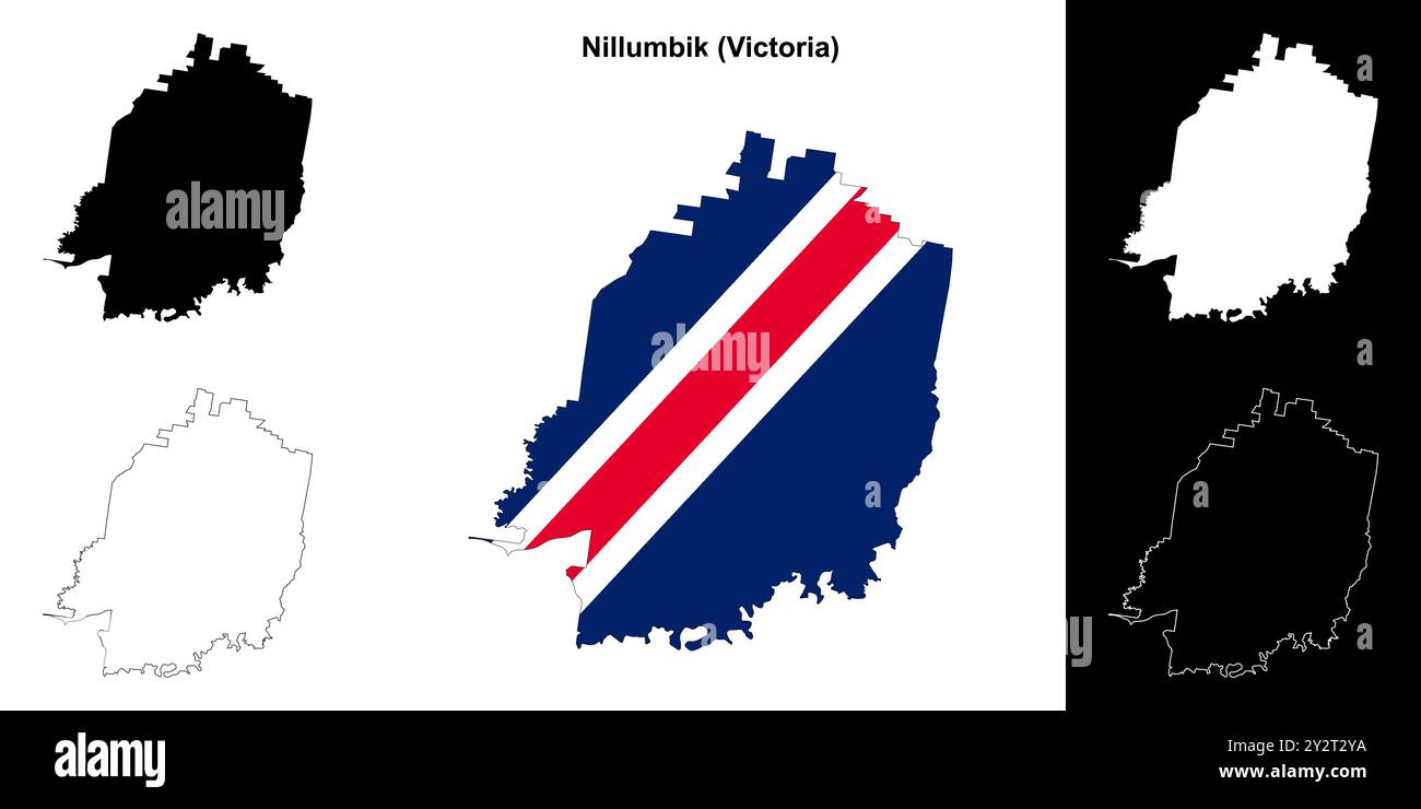 Blank nillumbik map hi-res stock photography and images - Alamy