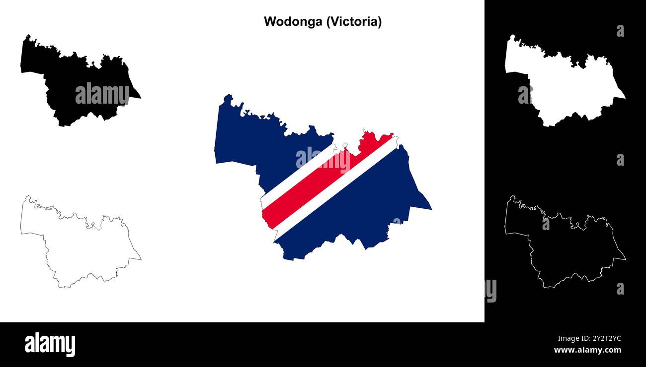 Wodonga eps map hi-res stock photography and images - Alamy