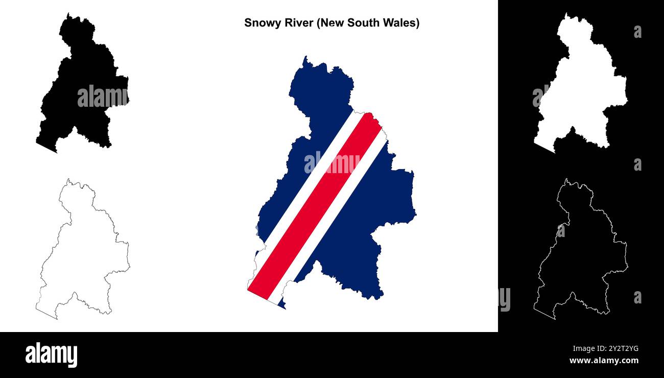 Map of snowy river hi-res stock photography and images - Alamy