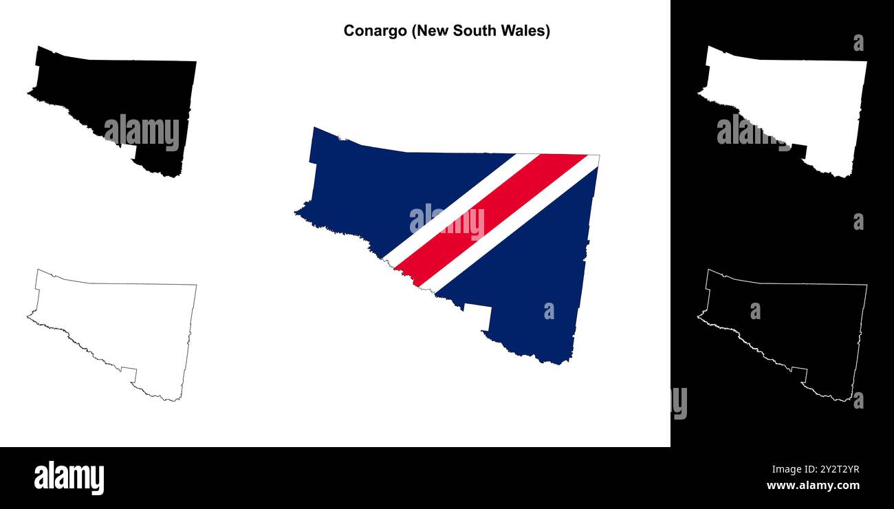 Conargo vector map hi-res stock photography and images - Alamy