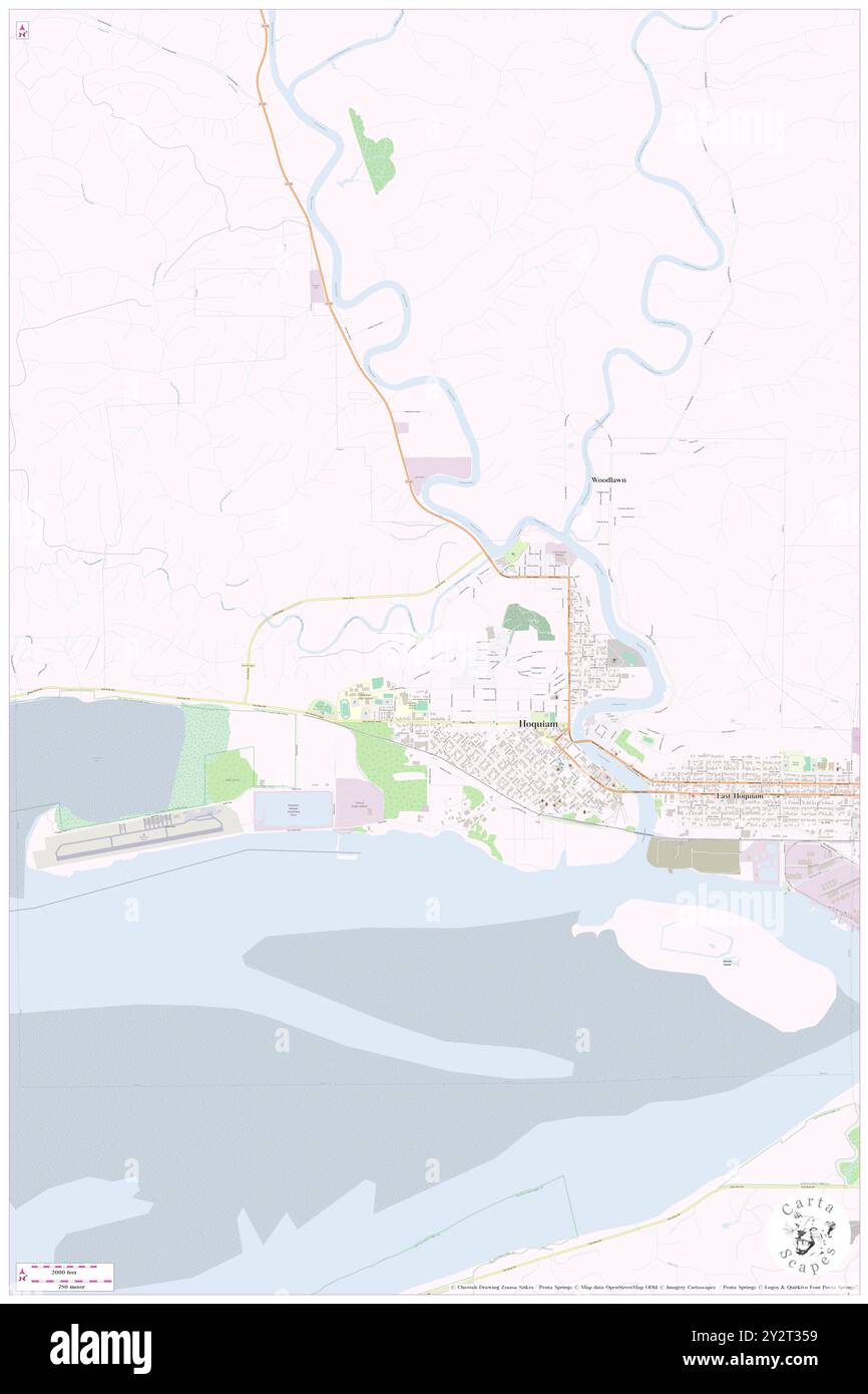 Hoquiam map Cut Out Stock Images & Pictures - Alamy