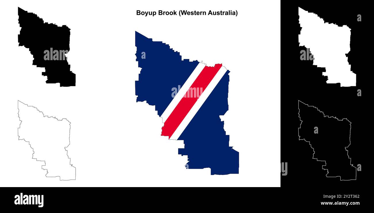 Blank boyup brook map hi-res stock photography and images - Alamy