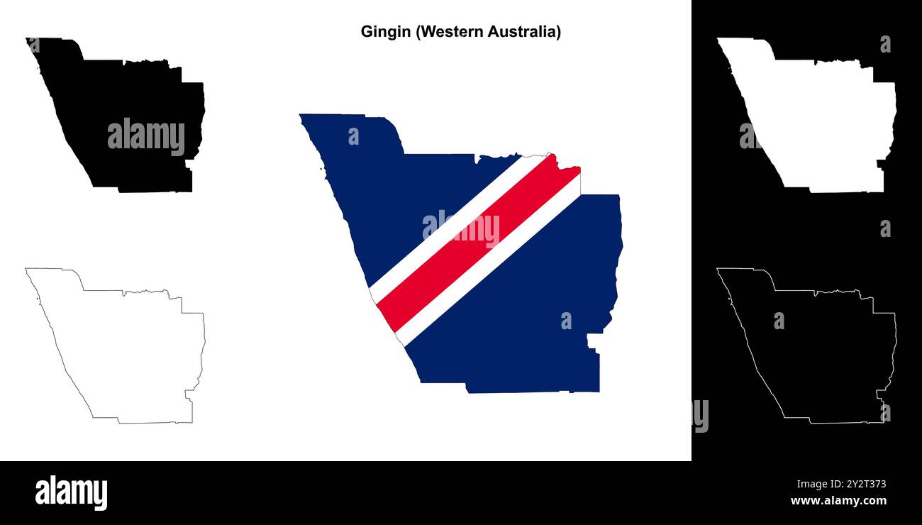 Blank gingin map hi-res stock photography and images - Alamy