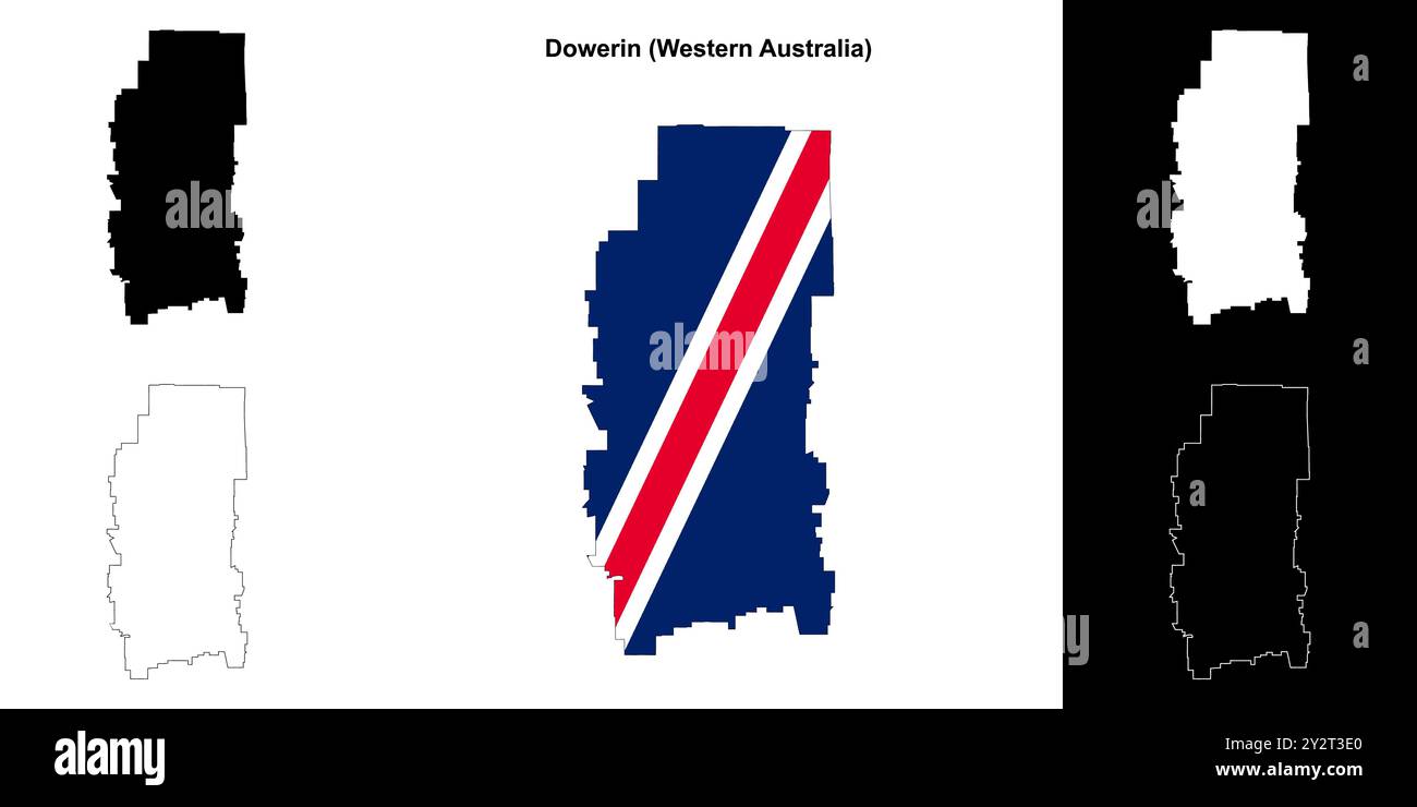 Dowerin eps map hi-res stock photography and images - Alamy