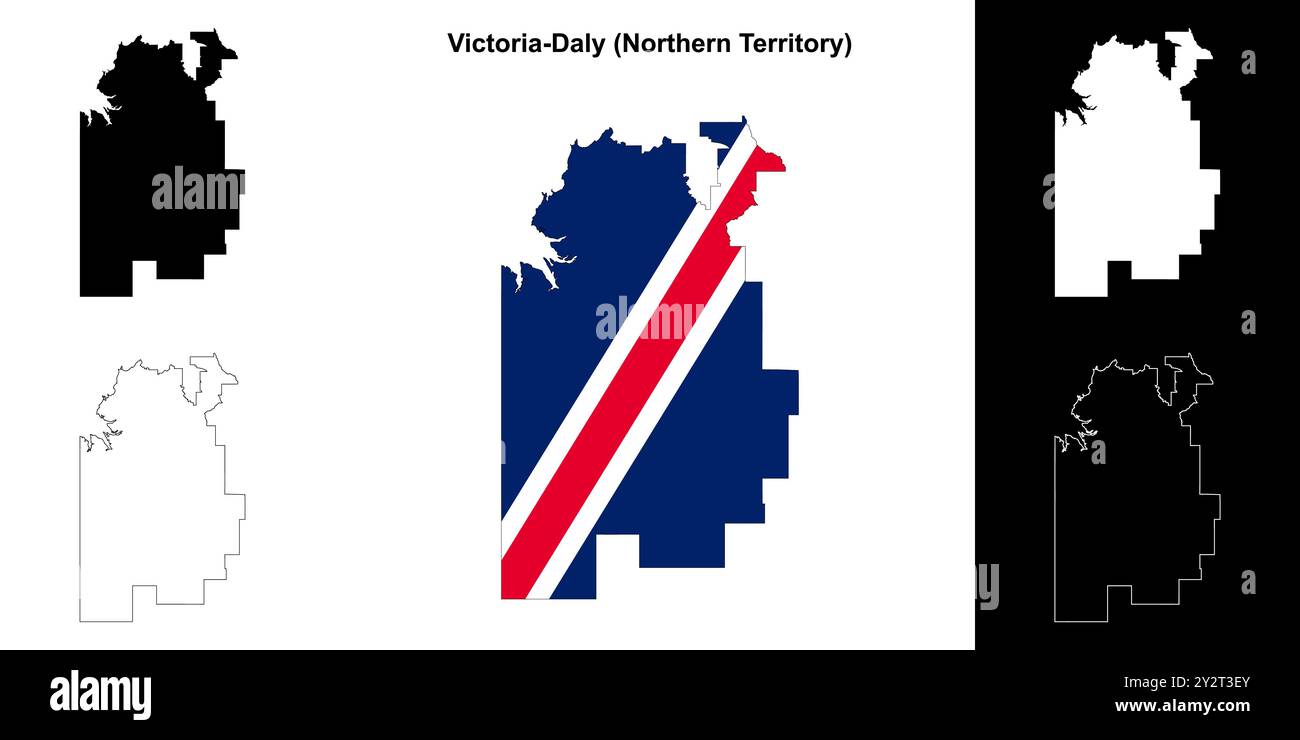 Victoria daly eps map hi-res stock photography and images - Alamy