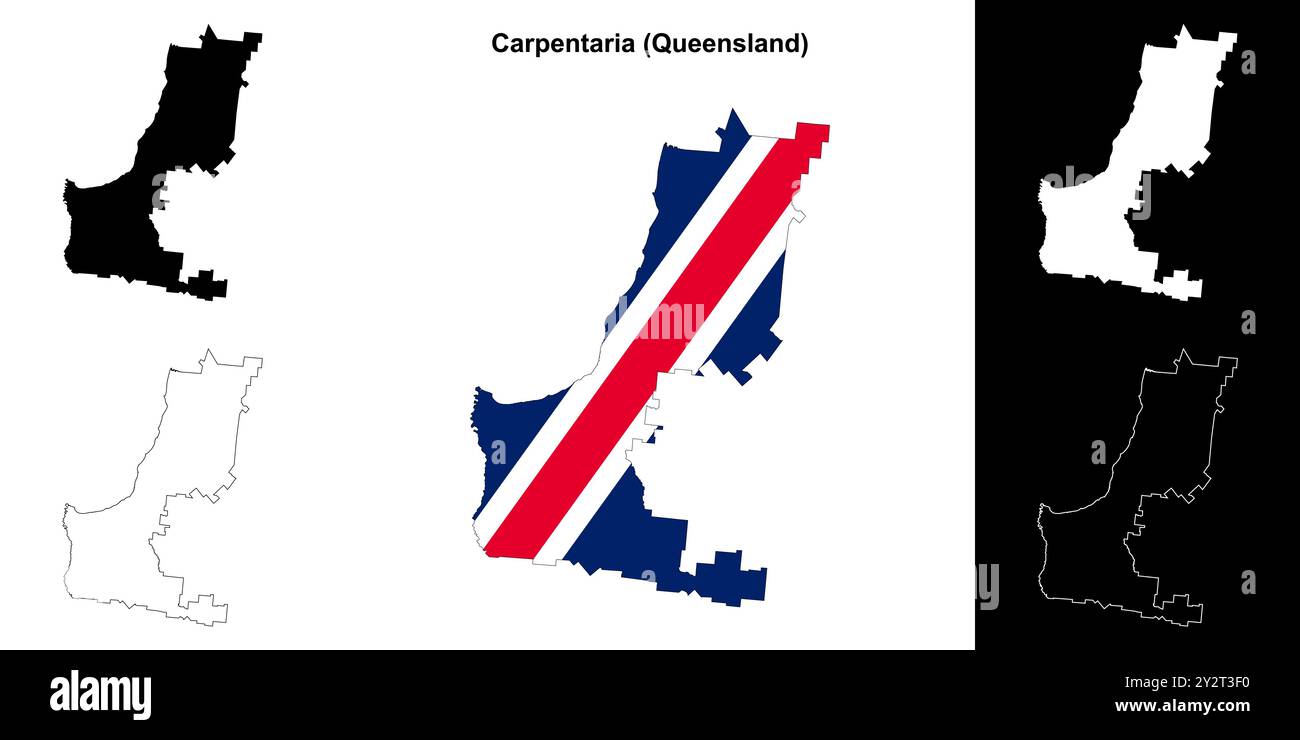 Carpentaria eps map Stock Vector Images - Alamy