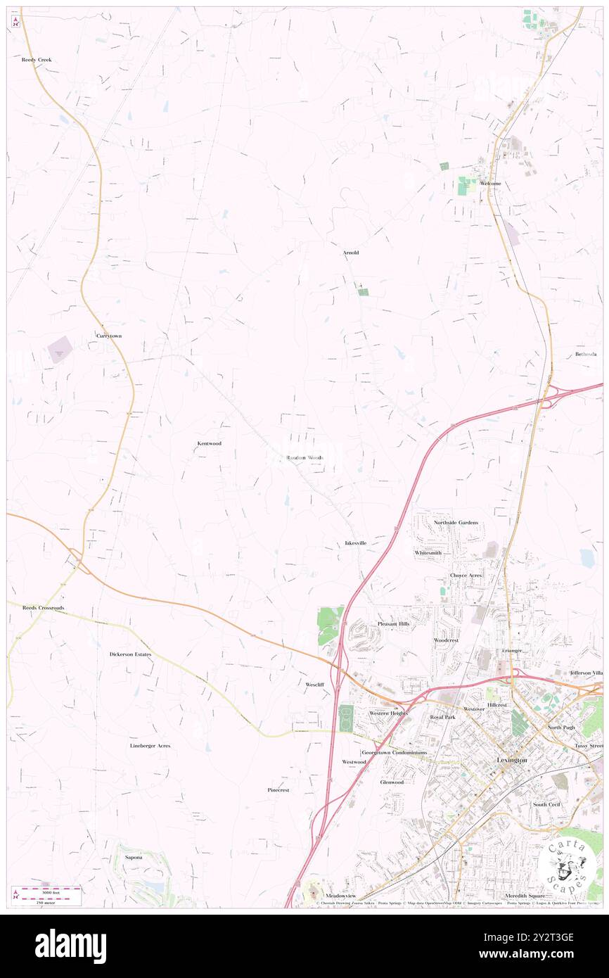 Random Woods, Davidson County, US, United States, North Carolina, N 35 ...