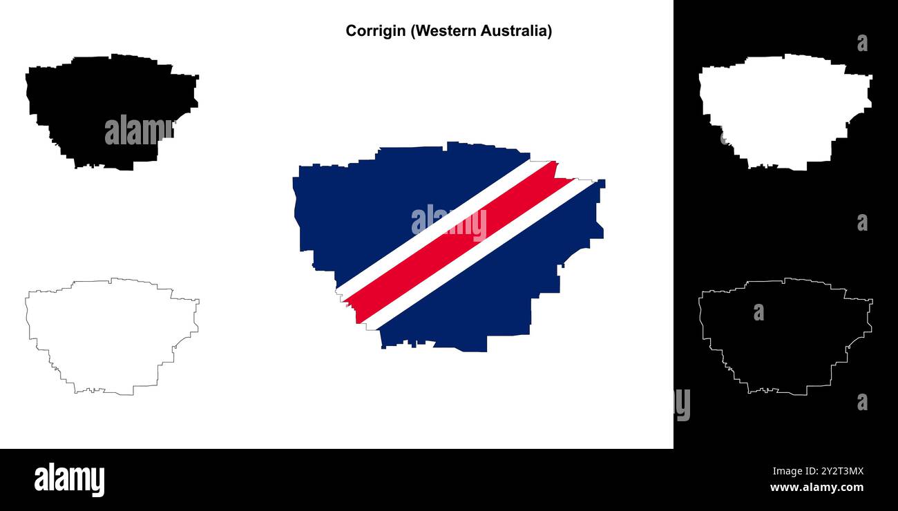 Blank corrigin map hi-res stock photography and images - Alamy