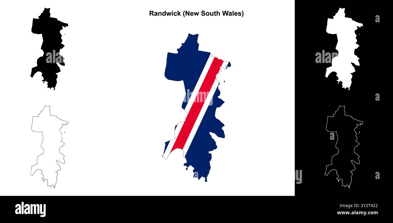 Blank randwick map hi-res stock photography and images - Alamy