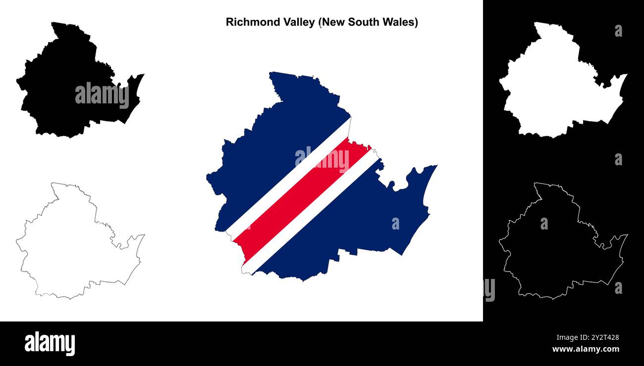 Blank richmond map hi-res stock photography and images - Alamy