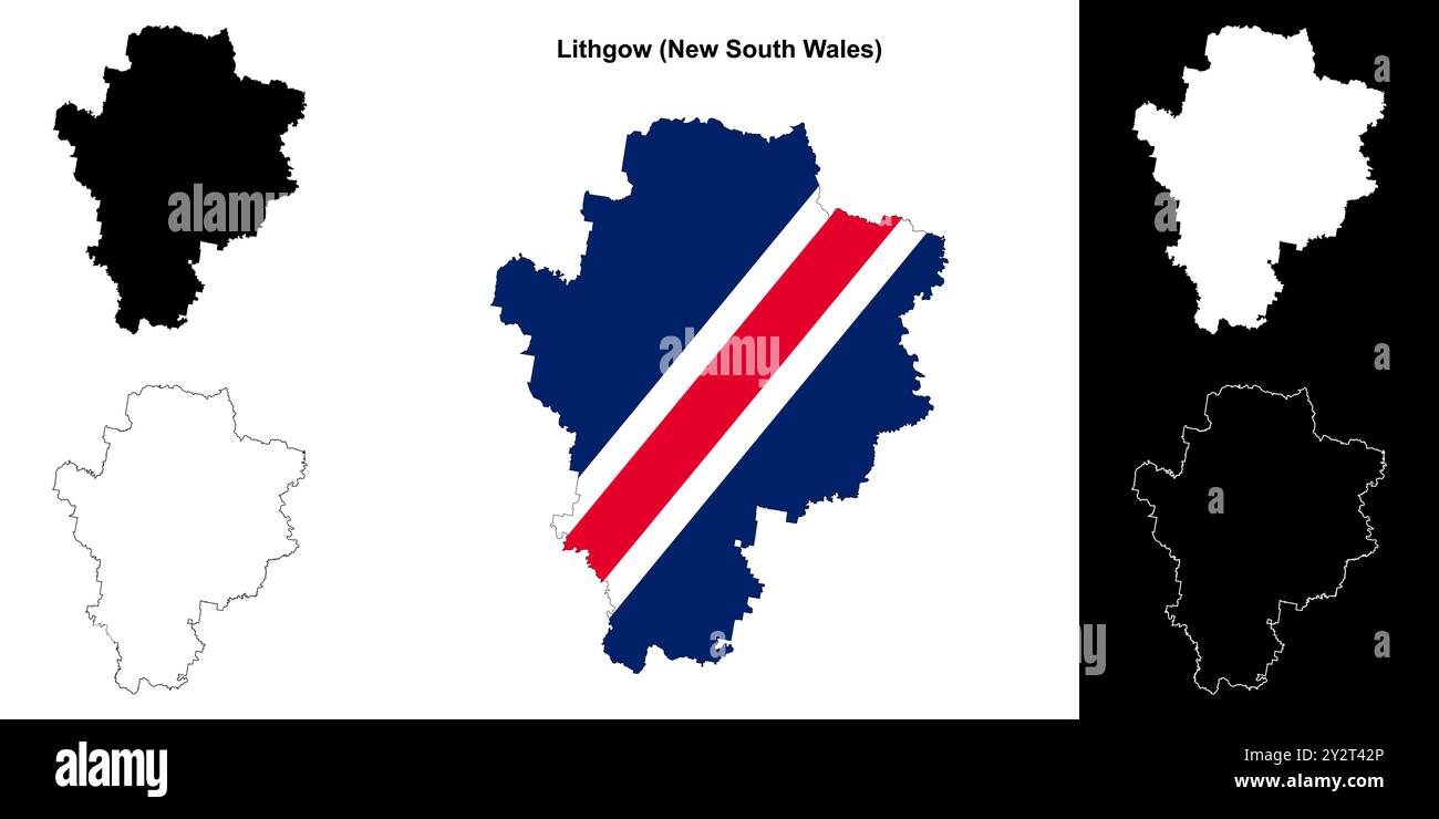 Blank lithgow map hi-res stock photography and images - Alamy