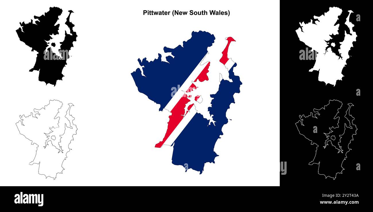 Map of pittwater hi-res stock photography and images - Alamy