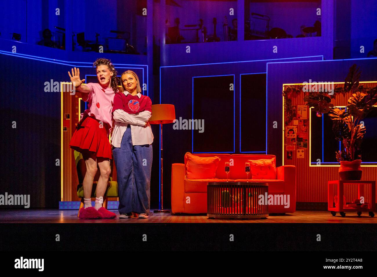 Garrick Theatre, London, UK. 11th September 2024. Cast from 'WHY AM I ...