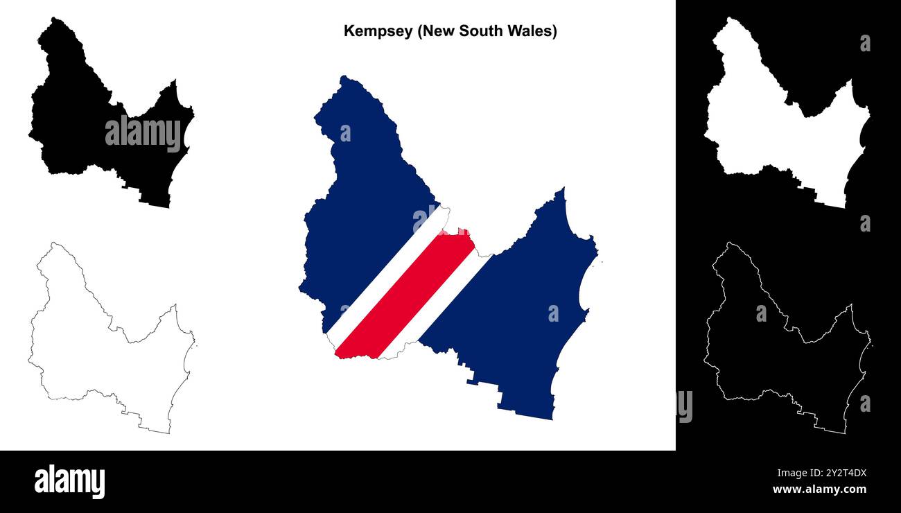 Blank kempsey map hi-res stock photography and images - Alamy