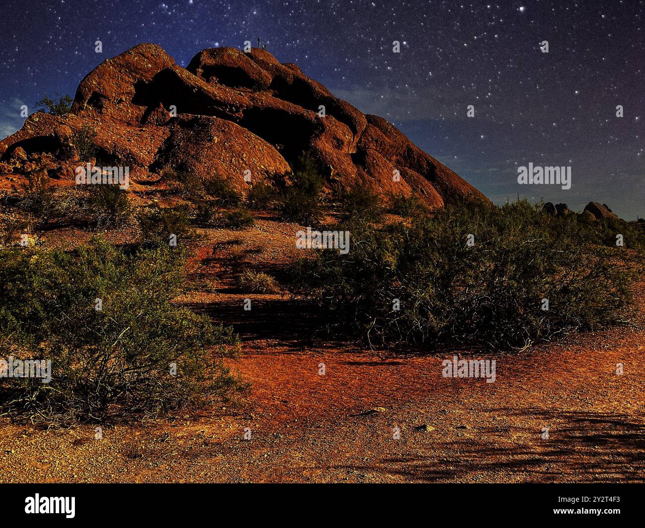 Astrophotography, Papago Park, Sonoran Desert, Arizona Stock Photo - Alamy