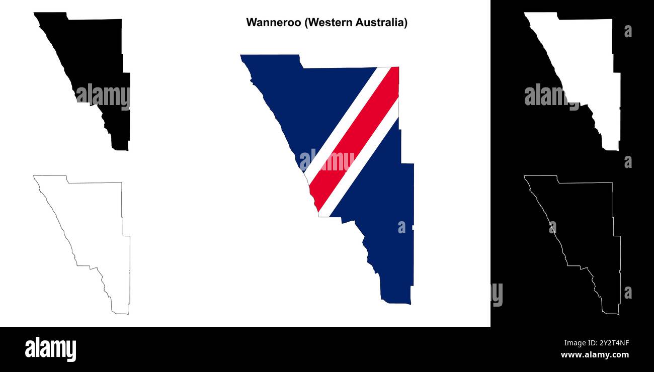 Wanneroo outline map hi-res stock photography and images - Alamy
