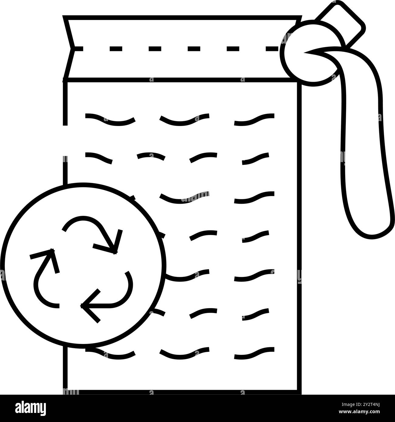 sponge zero waste line icon vector illustration Stock Vector Image ...