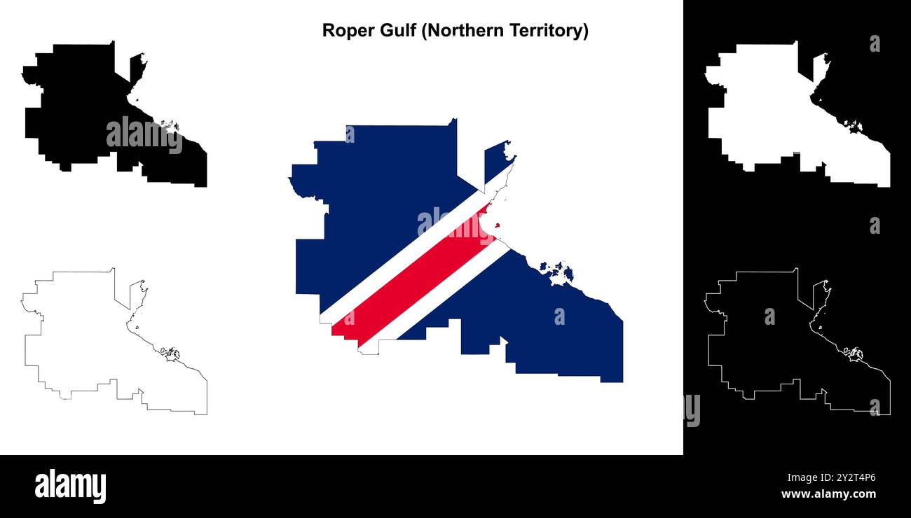 Map of roper gulf hi-res stock photography and images - Alamy