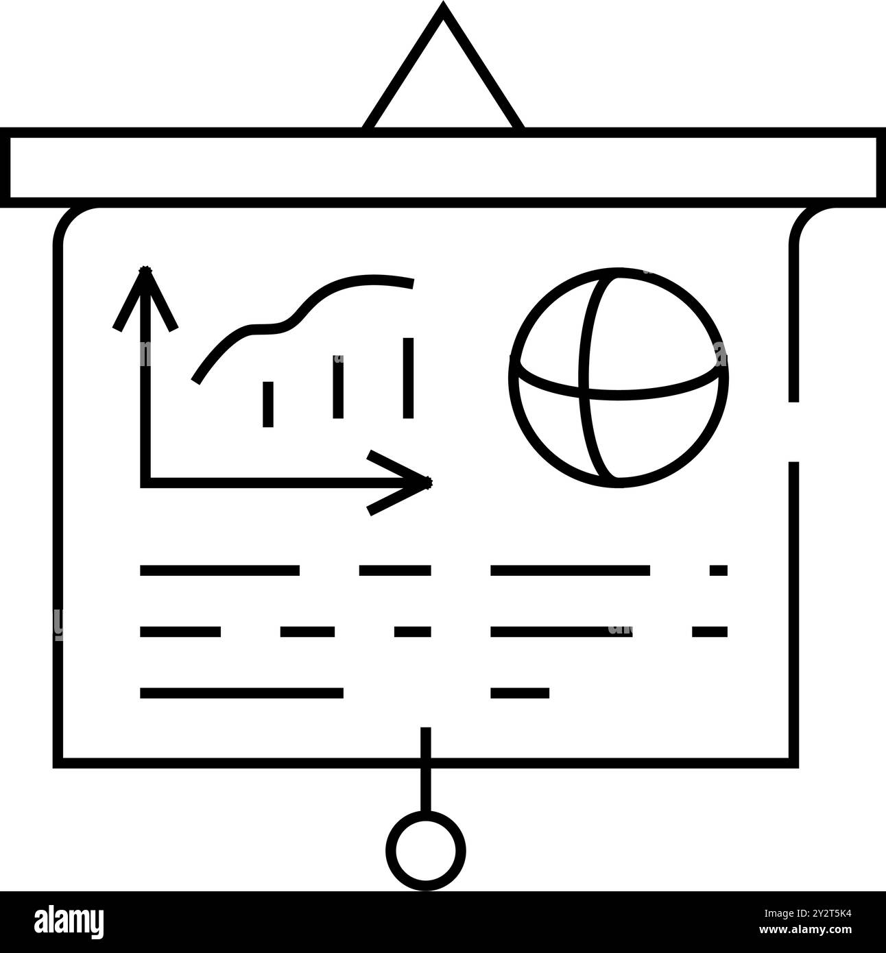 marketing presentation line icon vector illustration Stock Vector Image ...