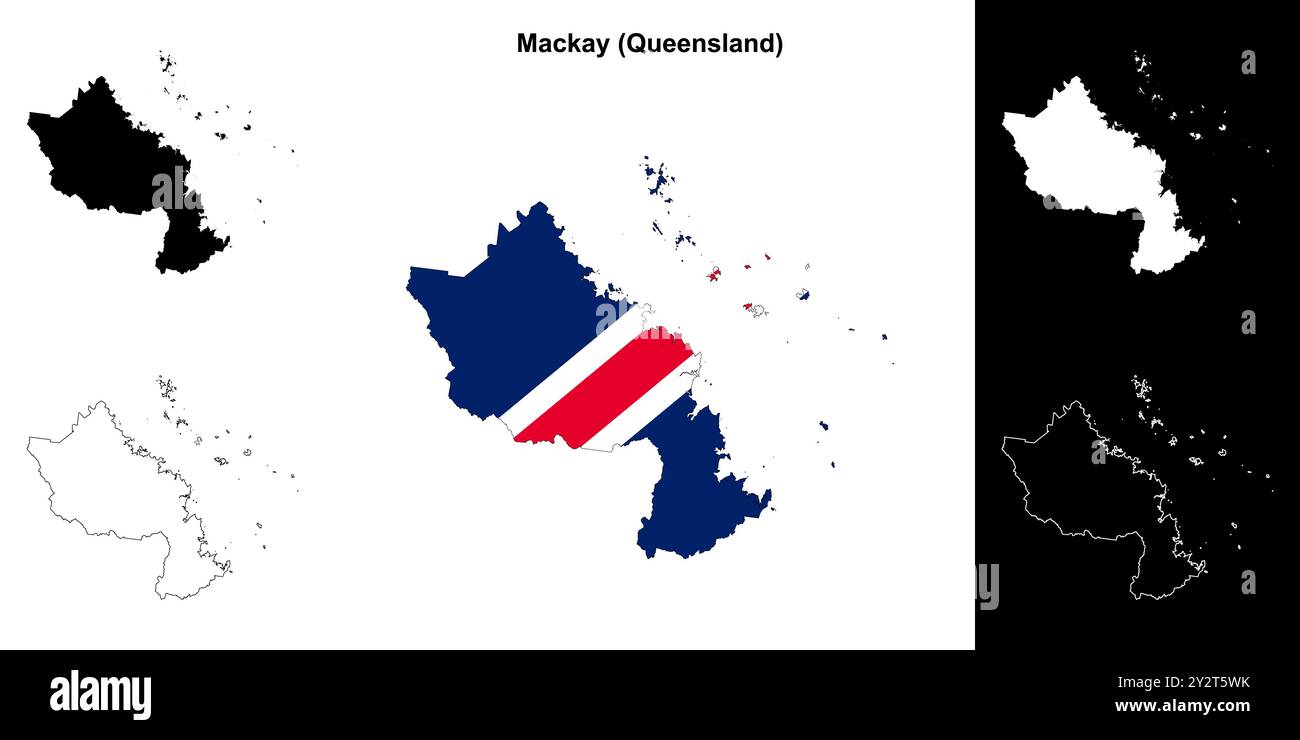 Mackay queensland map hi-res stock photography and images - Alamy