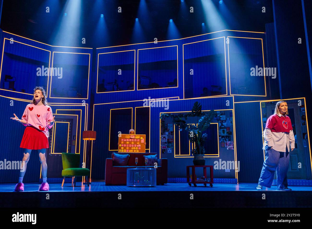 Garrick Theatre, London, UK. 11th September 2024. Cast from 'WHY AM I ...