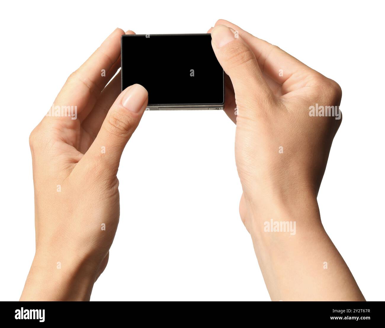 Filming camera woman Cut Out Stock Images & Pictures - Alamy