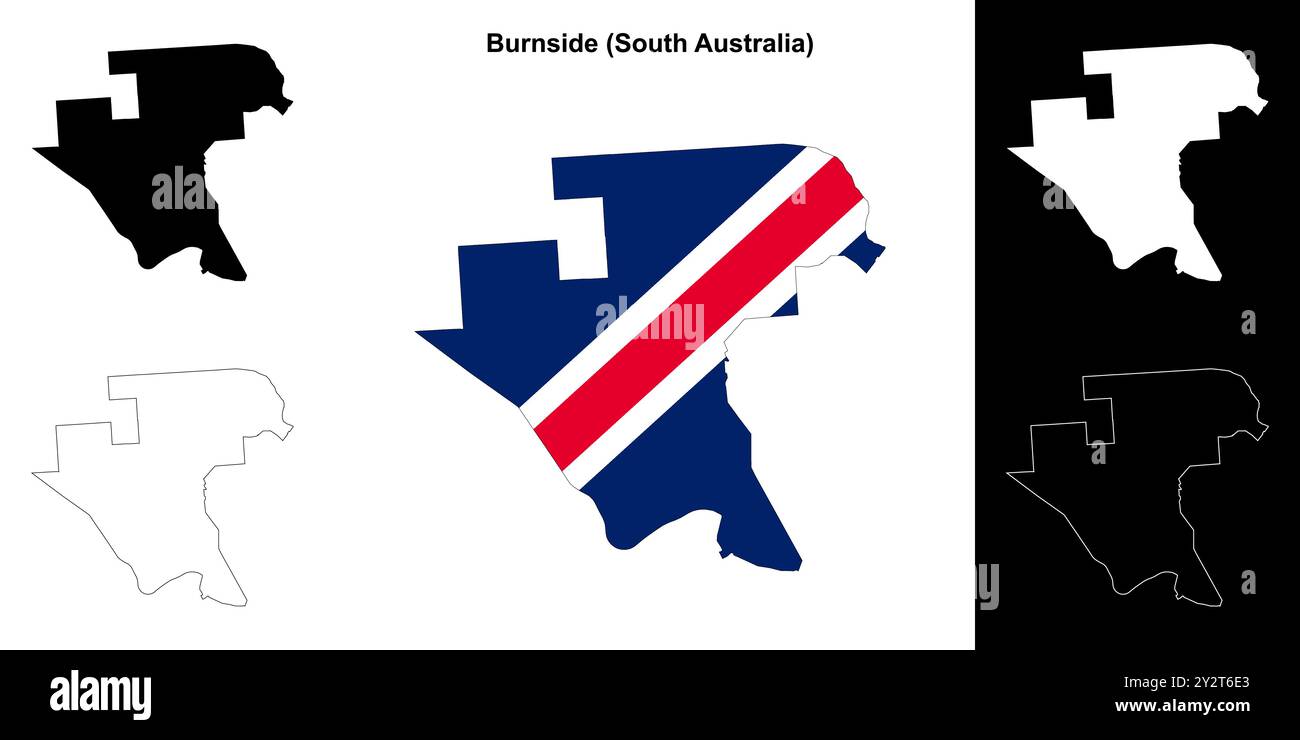 Burnside (South Australia) outline map set Stock Vector Image & Art - Alamy
