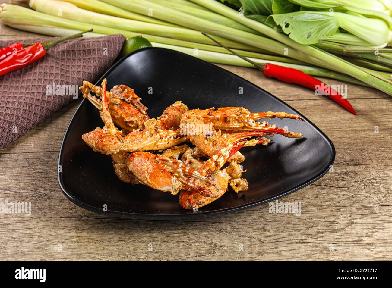 Delicous steamed Spider crab Claws snack Stock Photo - Alamy