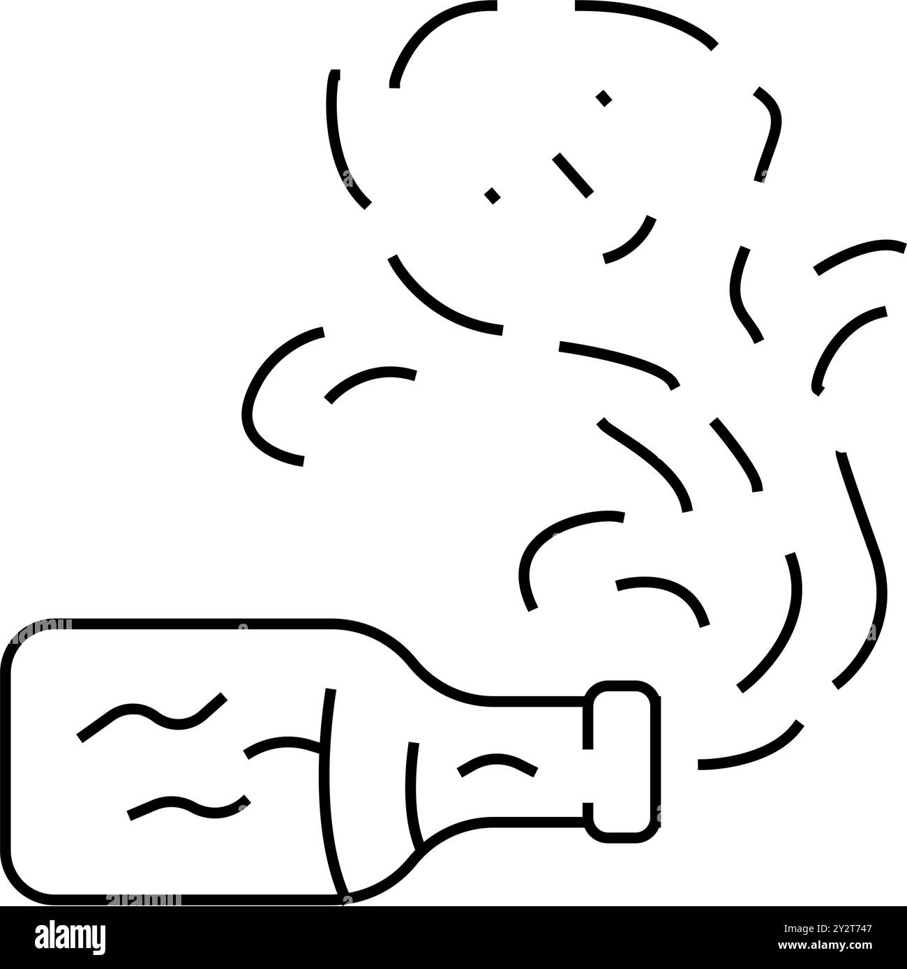 gin fantasy character line icon vector illustration Stock Vector Image ...