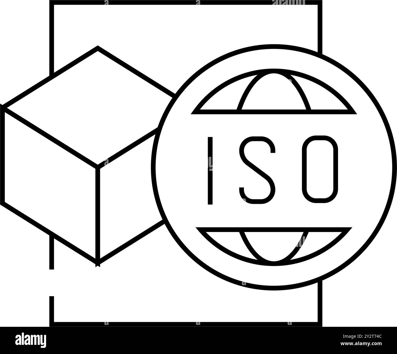 iso standard production line icon vector illustration Stock Vector ...