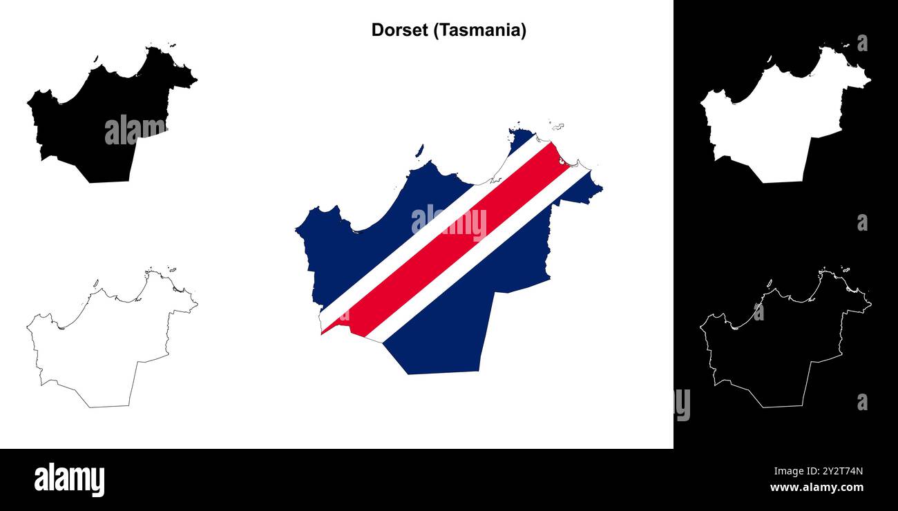Outline map of dorset hi-res stock photography and images - Alamy