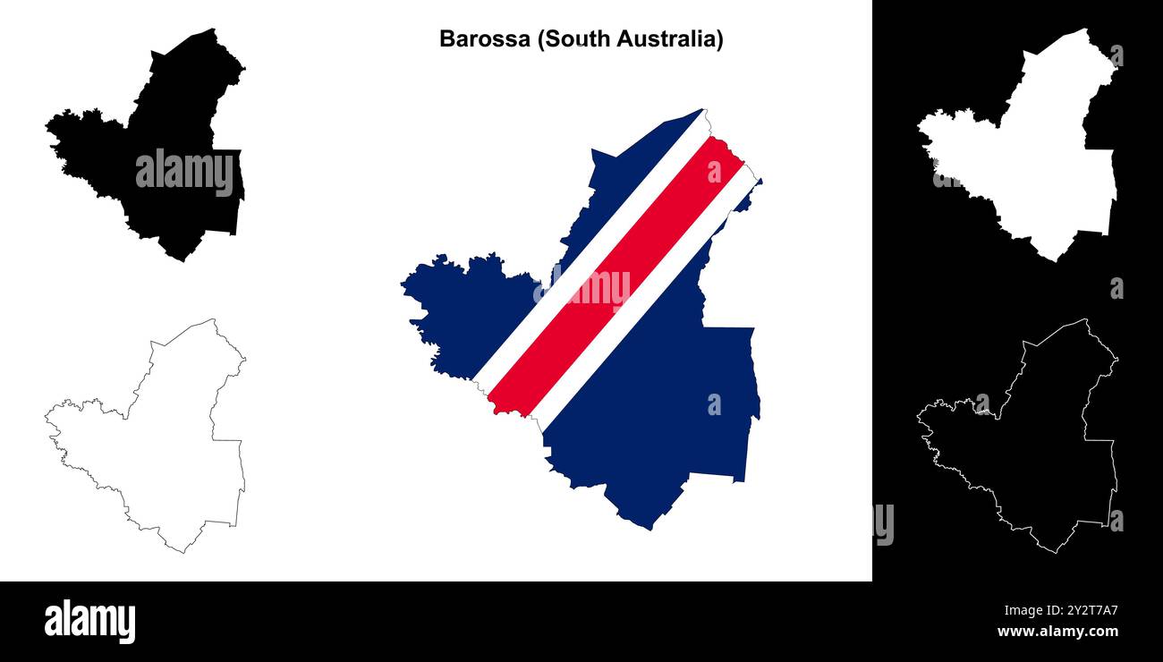 Barossa silhouette map hi-res stock photography and images - Alamy