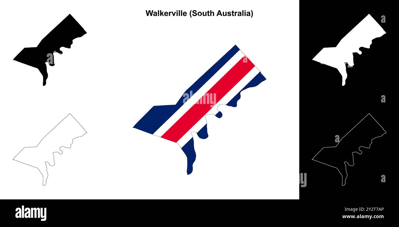 Walkerville map hi-res stock photography and images - Alamy