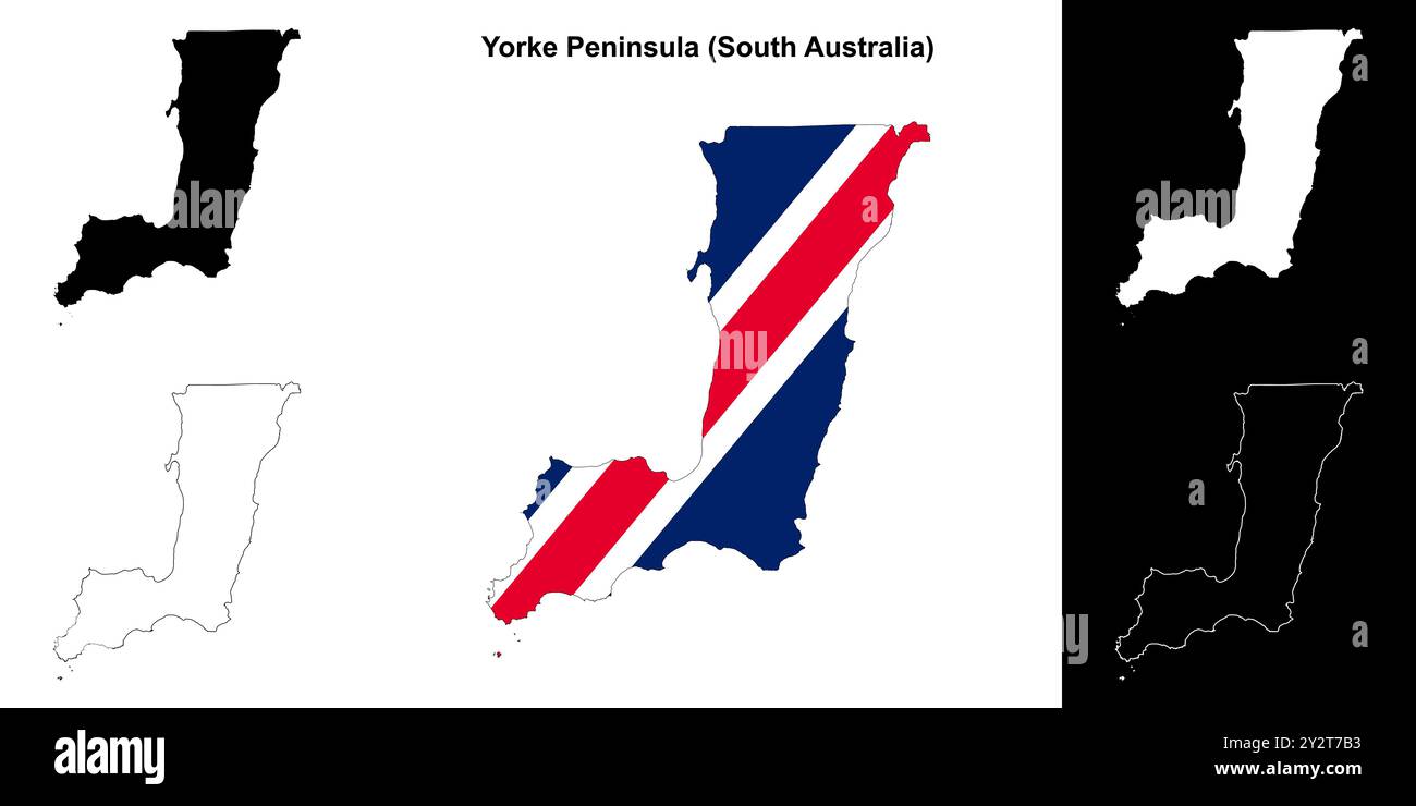 Map of yorke peninsula hi-res stock photography and images - Alamy