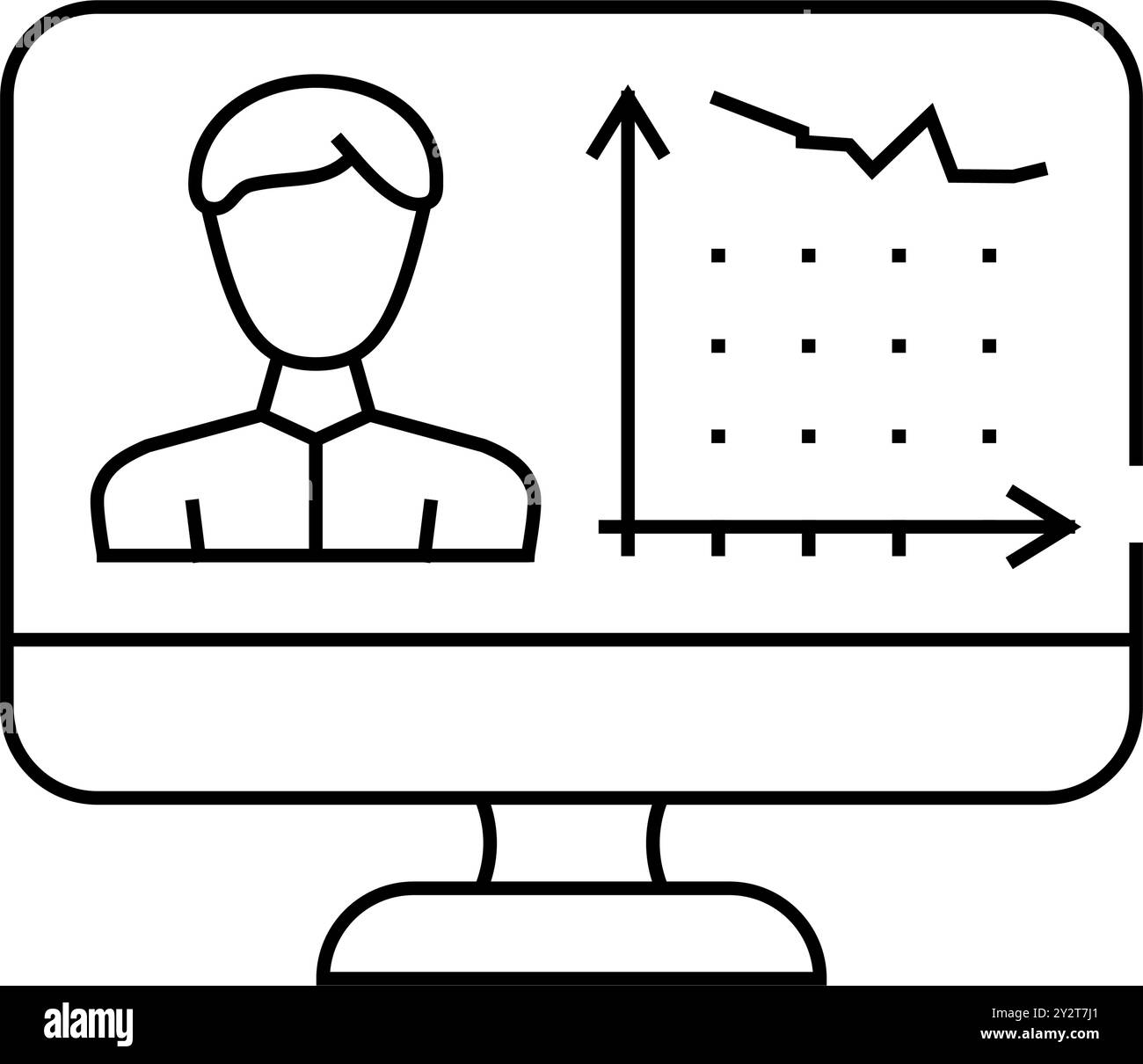client activity analysis kyc line icon vector illustration Stock Vector ...