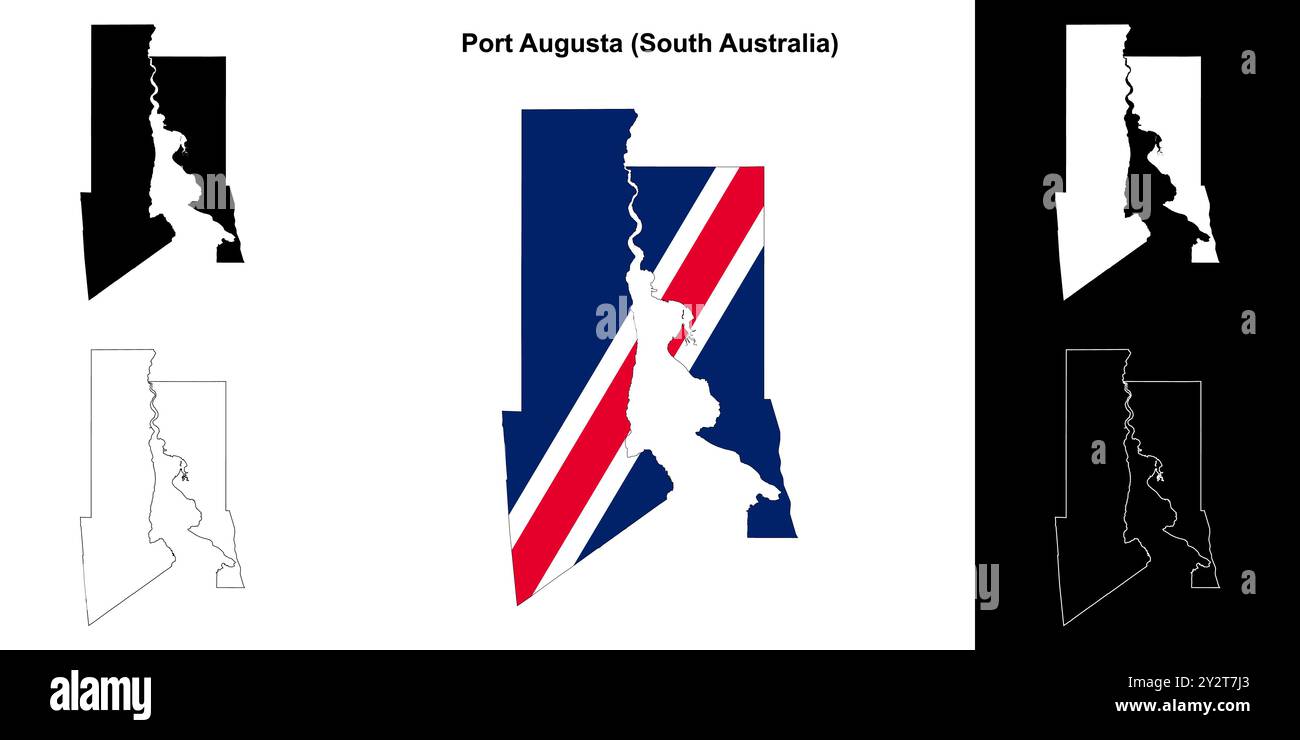 Port augusta eps map hi-res stock photography and images - Alamy