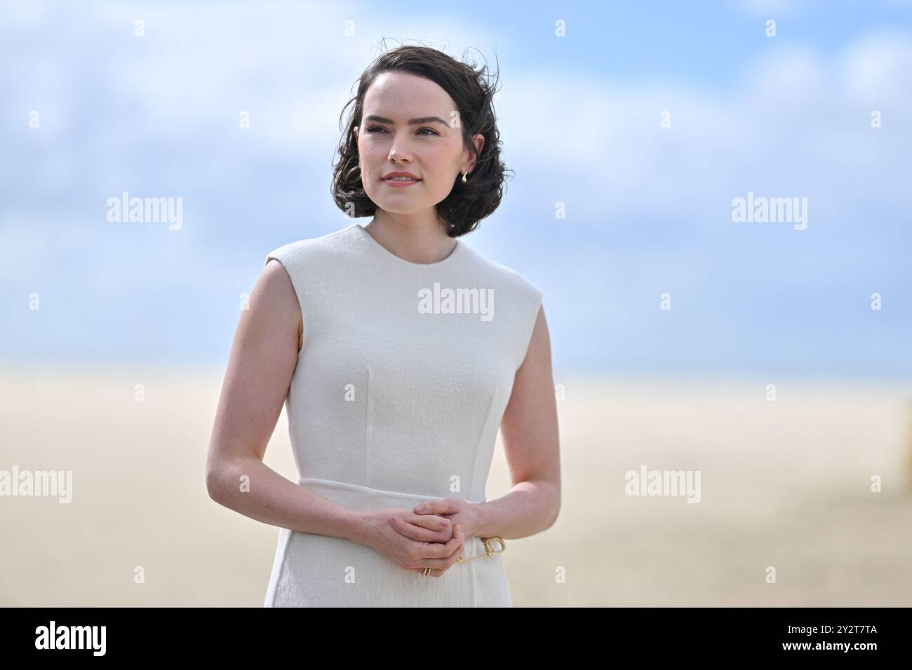 Daisy Ridley attending a photocall during the 50th American Film ...
