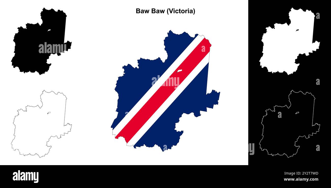 Blank baw baw map hi-res stock photography and images - Alamy