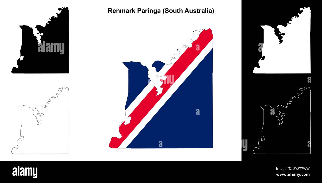 Blank renmark paringa map hi-res stock photography and images - Alamy